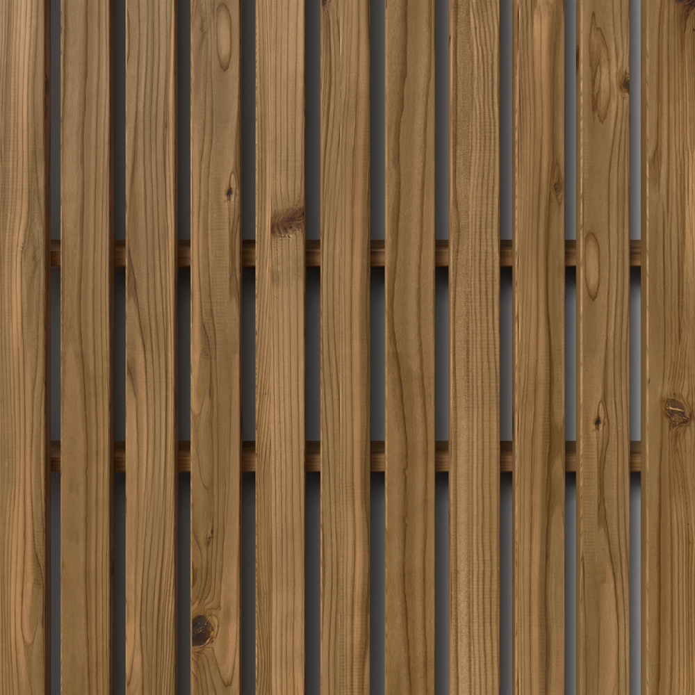 Outdoor FLEX Panel | ThermoWood med fleksibel opsætning 36 x 600 x 1400 mm