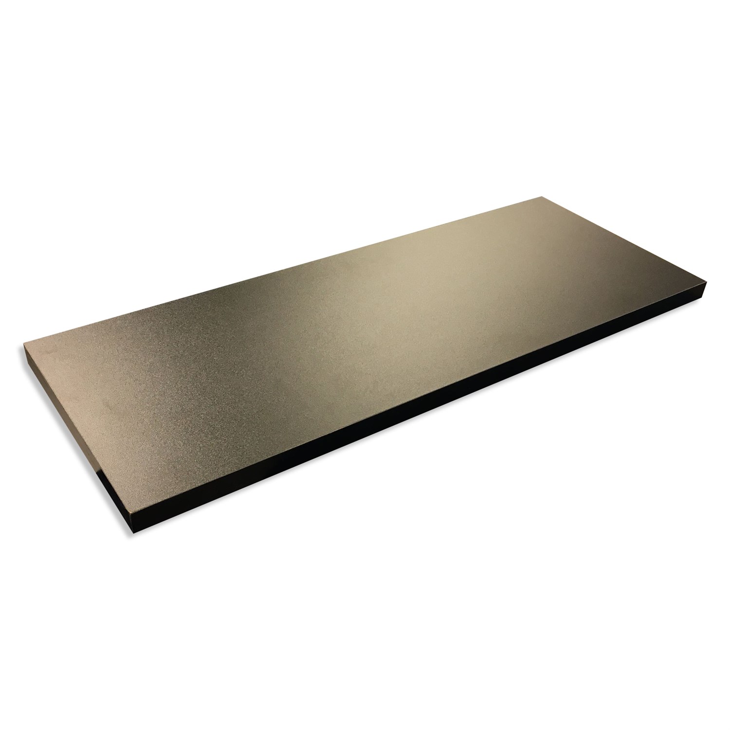 Hylde i sort laminat | skåret på mål